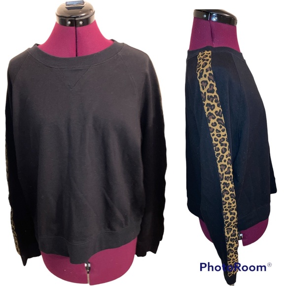 Arizona Jean Company | Tops | Arizona Jean Co Leopard Print Sweatshirt ...